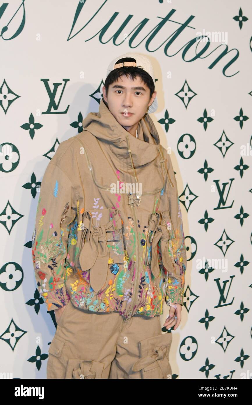 Chinese actor Liu Haoran or Turbo Liu attends Louis Vuitton promotional ...
