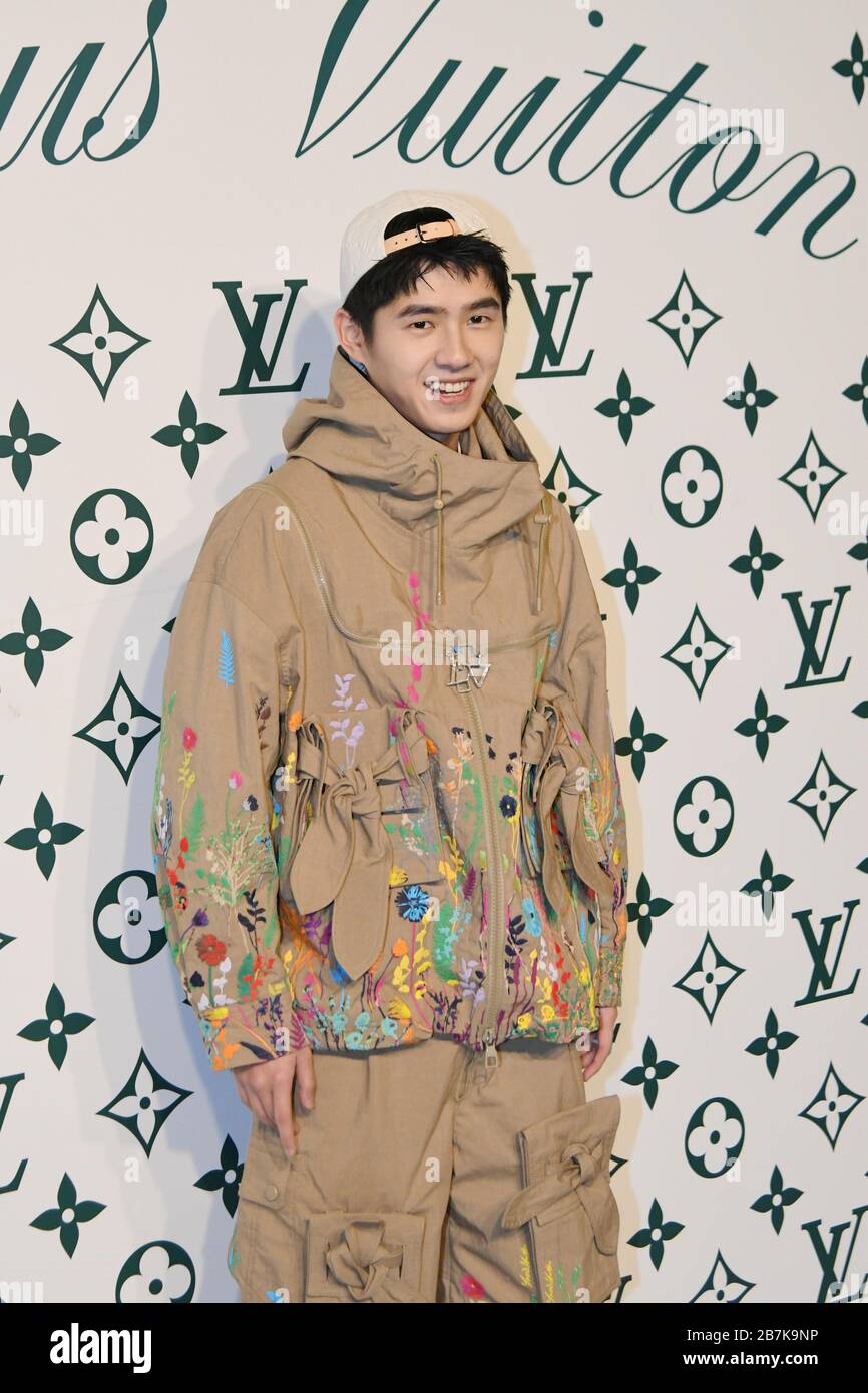 Chinese actor Liu Haoran or Turbo Liu attends Louis Vuitton promotional ...