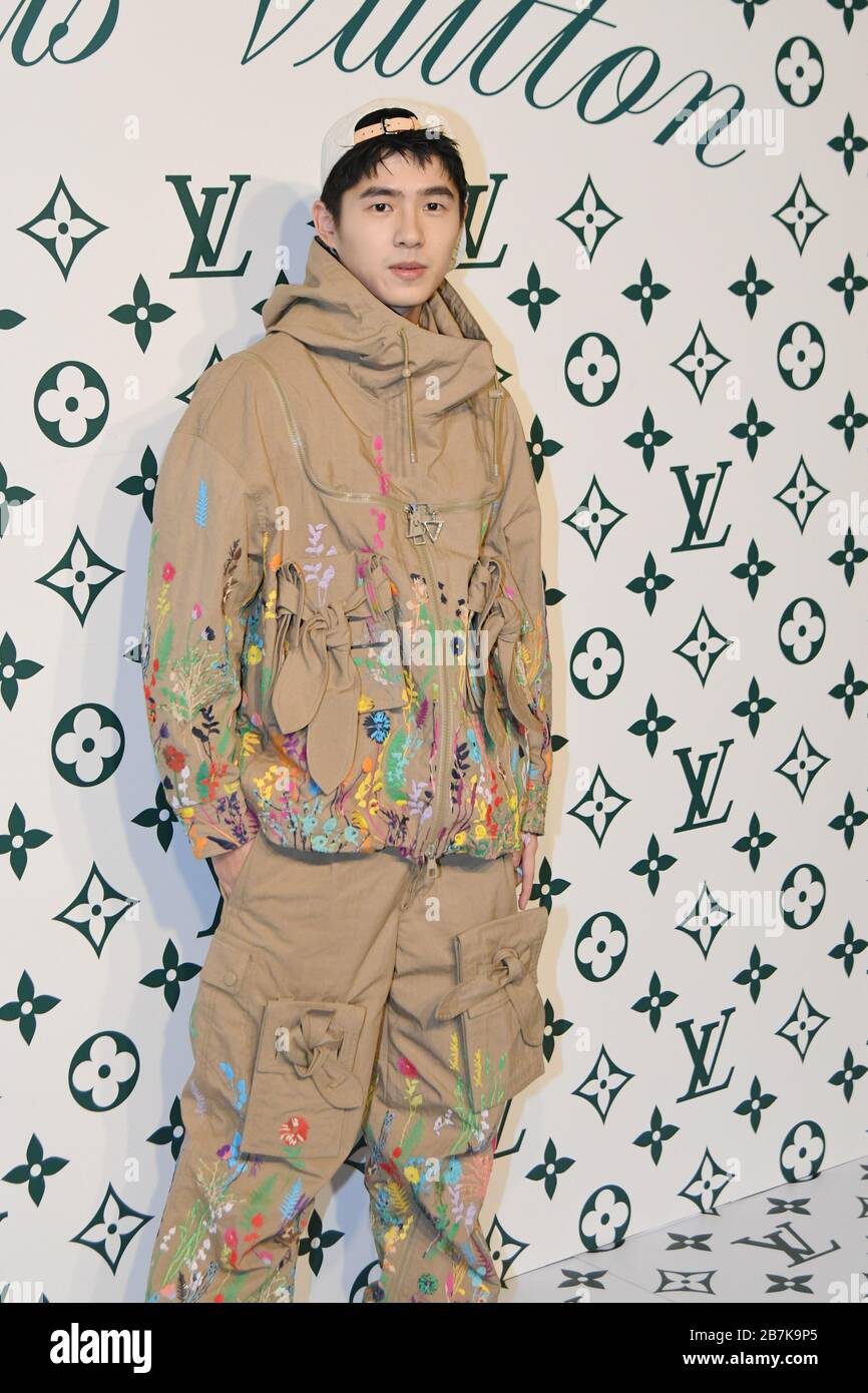 Chinese actor Liu Haoran or Turbo Liu attends Louis Vuitton promotional ...