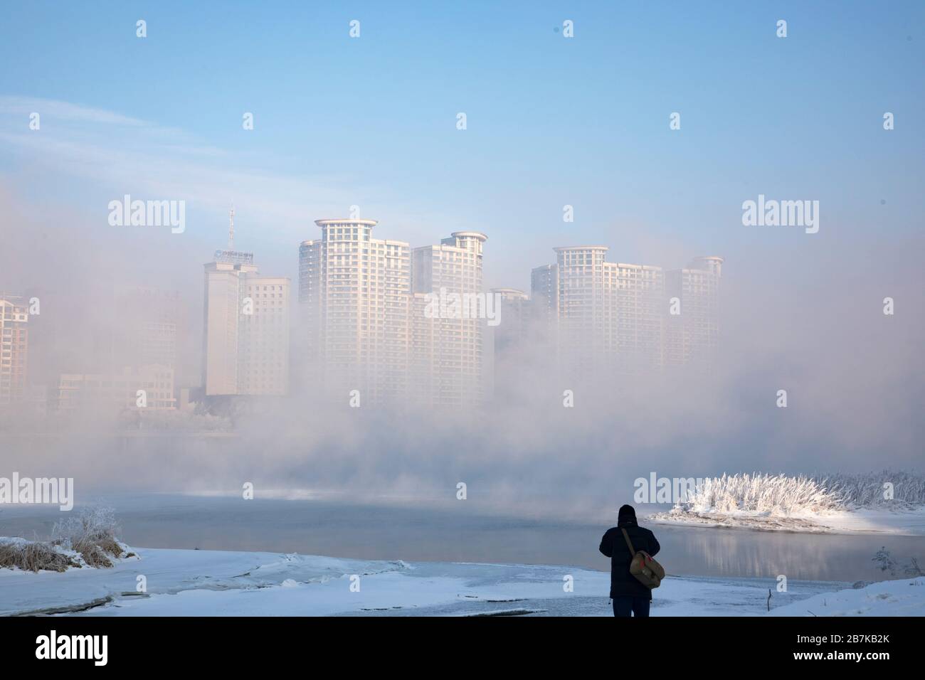 Rime ice, which forms when supercooled water liquid droplets freeze ...
