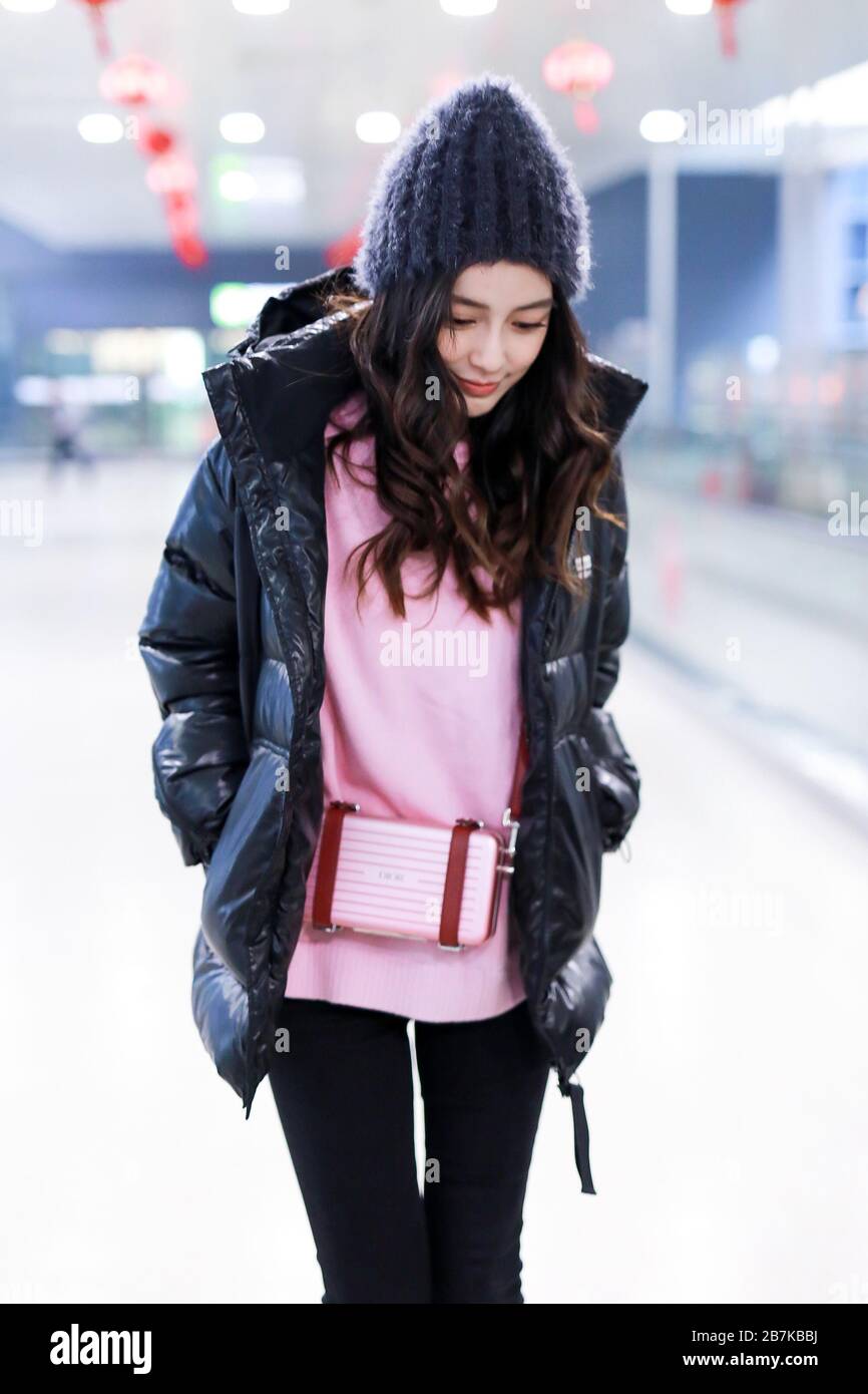 Chinese model, actress, and singer Angelababy shows up at a Shanghai ...