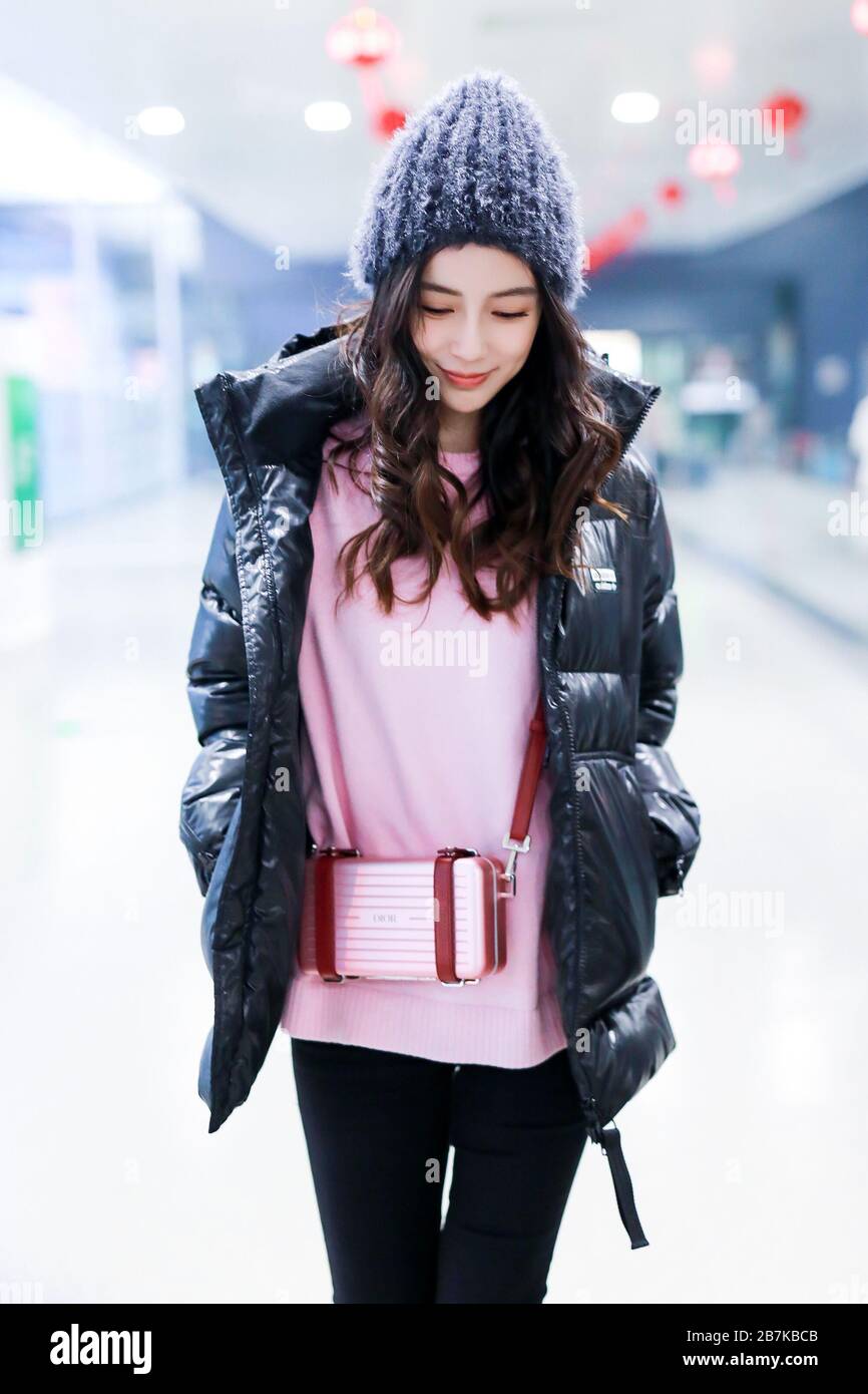 Chinese model, actress, and singer Angelababy shows up at a Shanghai ...