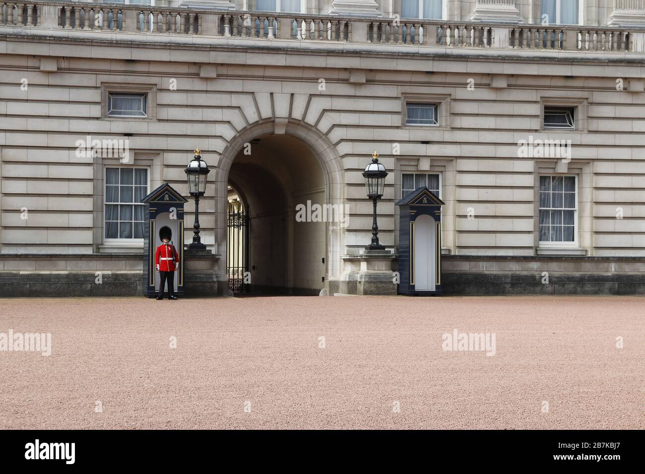 London, UK - May 12, 2019: Sentry of the Grenadier Guards posted ...
