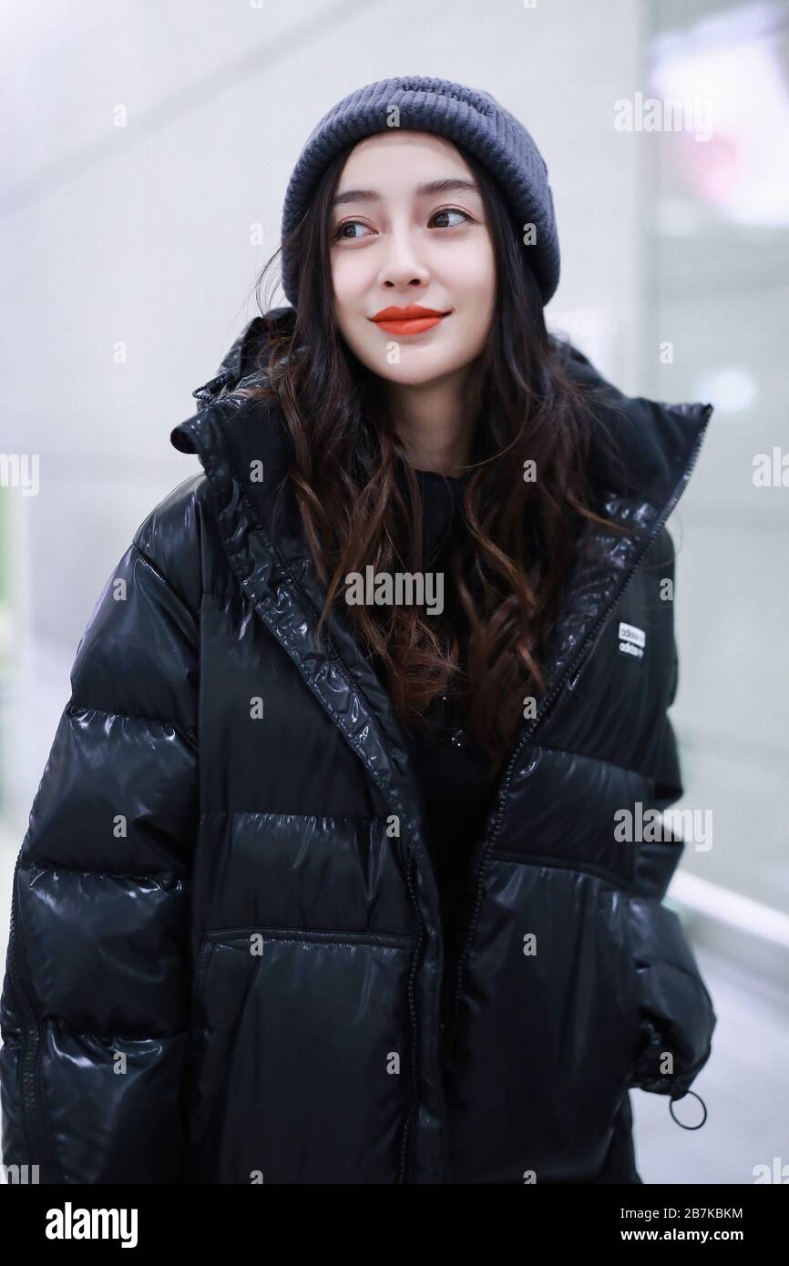 Chinese model, actress, and singer Angelababy shows up at a Shanghai ...