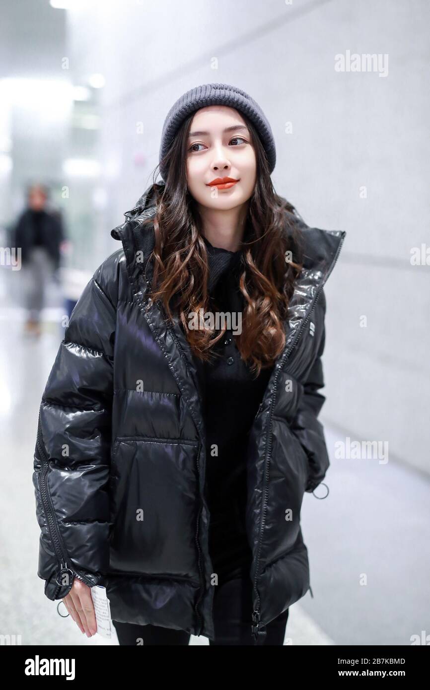 Chinese model, actress, and singer Angelababy shows up at a Shanghai ...