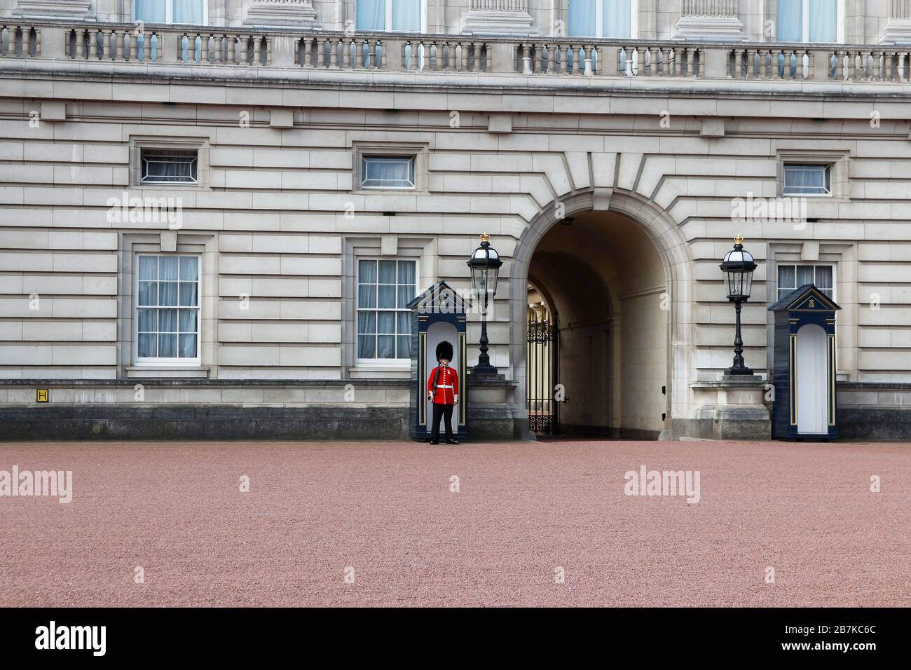 London, UK - May 12, 2019: Sentry of the Grenadier Guards posted ...