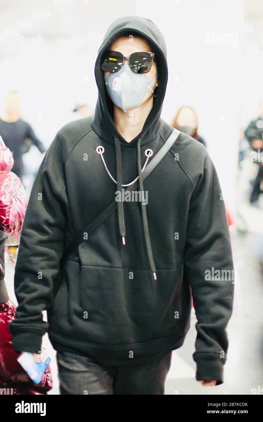 Chinese actor and singer Chen Xuedong or Cheney Chen arrives at Beijing ...