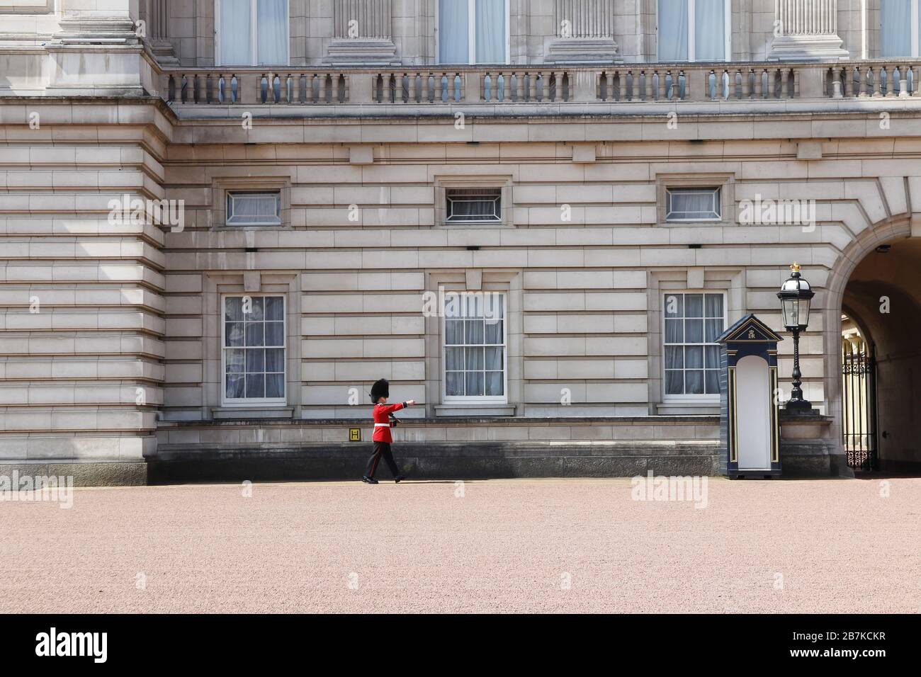 London, UK - May 12, 2019: Sentry of the Grenadier Guards posted ...