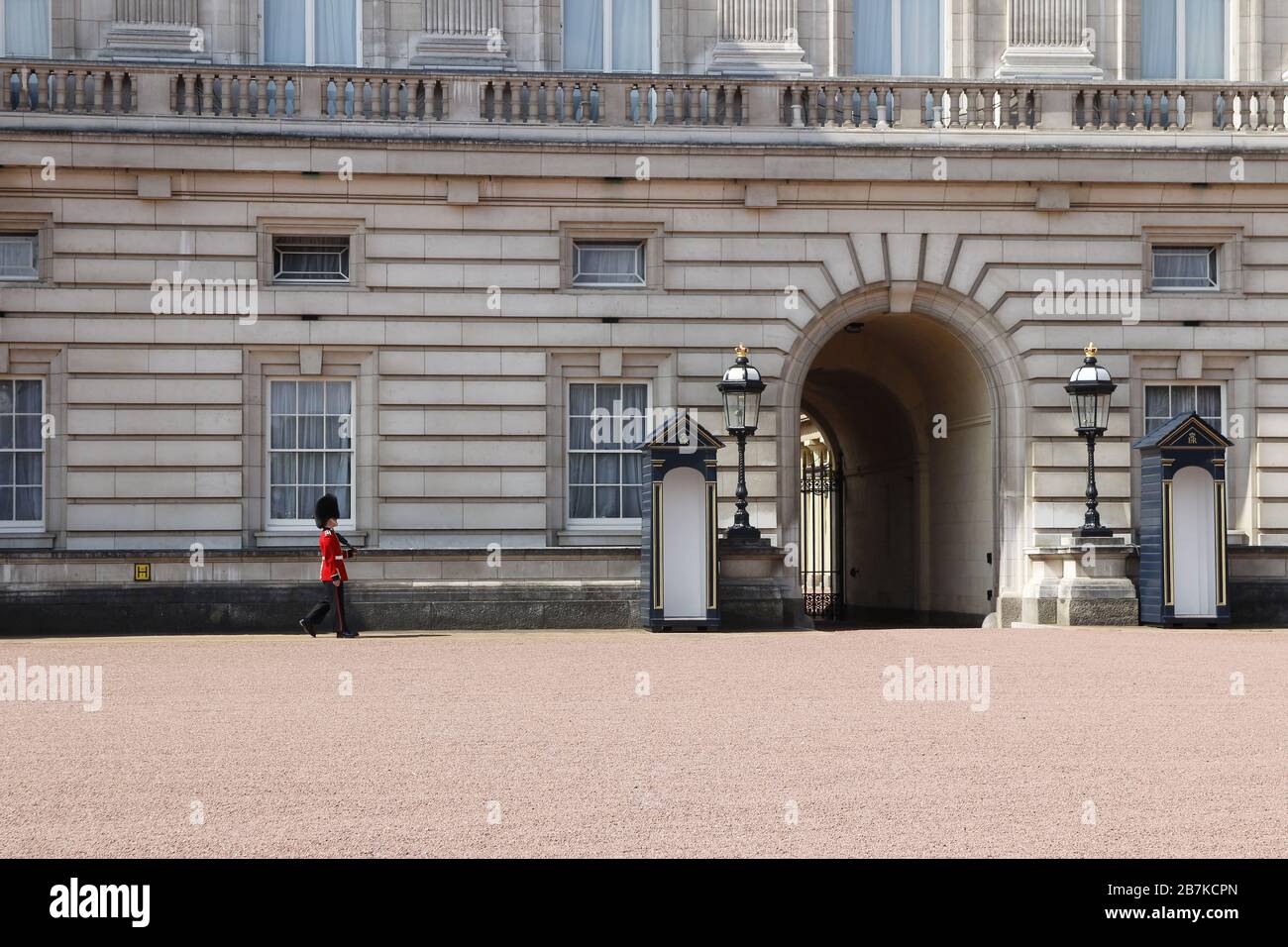 London, UK - May 12, 2019: Sentry of the Grenadier Guards posted ...