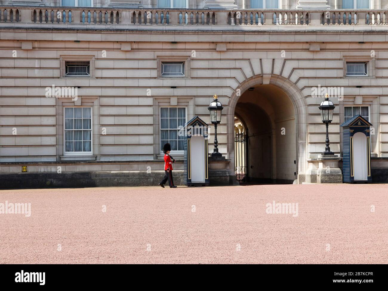 London, UK - May 12, 2019: Sentry of the Grenadier Guards posted ...