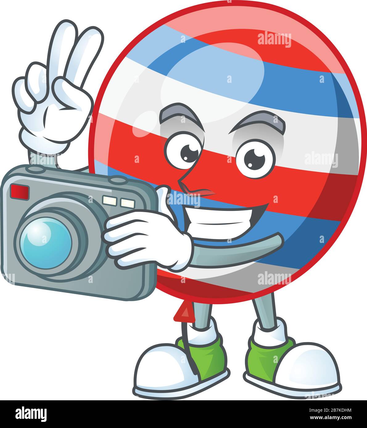 Independence day balloon mascot design as a professional photographer ...