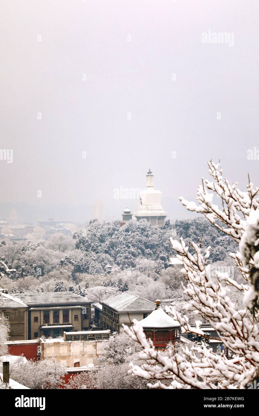 --File--View of the Forbidden City covered by snow in Beijing, China, 6 ...