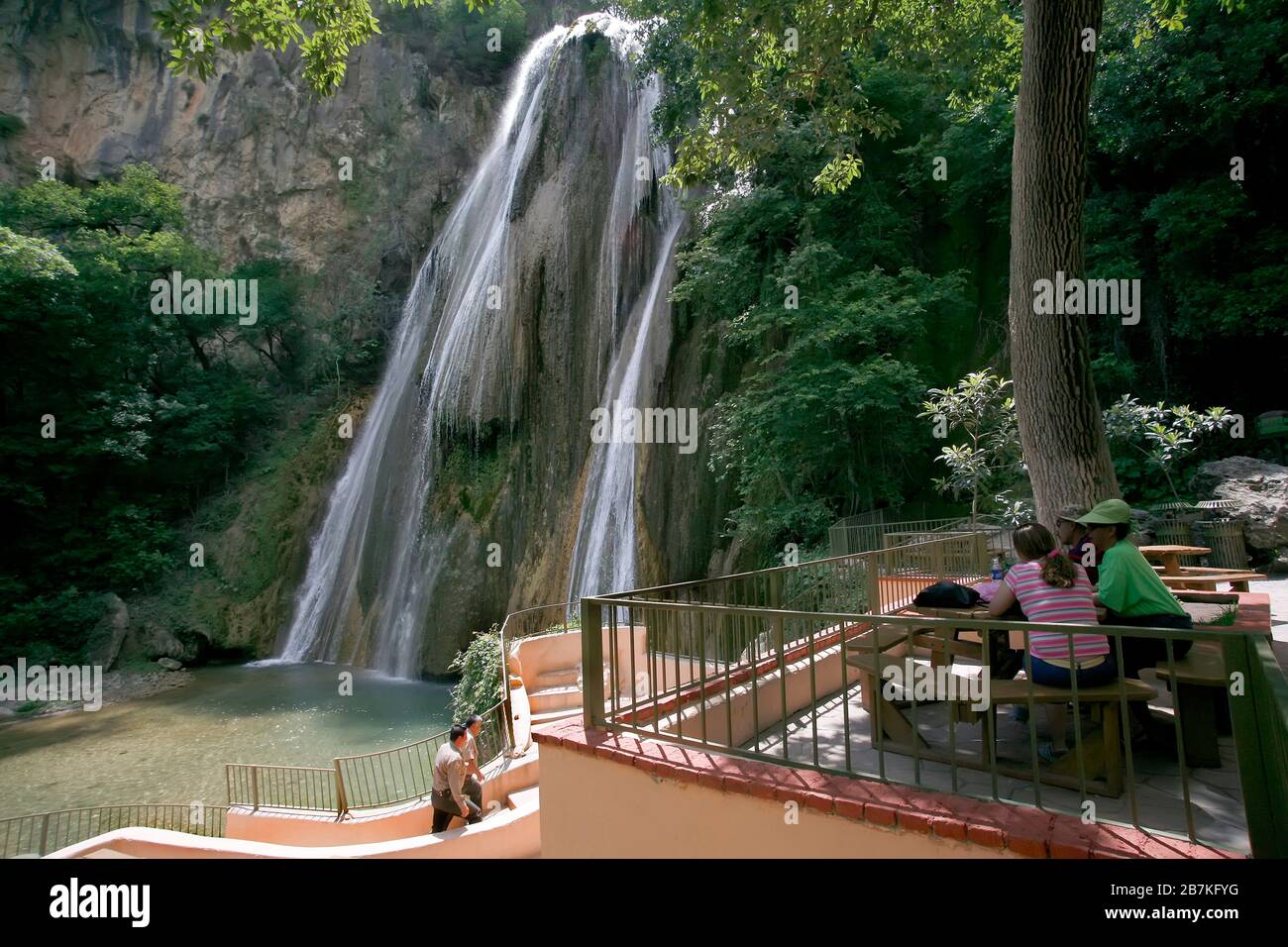 Cascadas de Cola de Caballo (Horse Tail Falls) nr Monterrey, Mexico ...