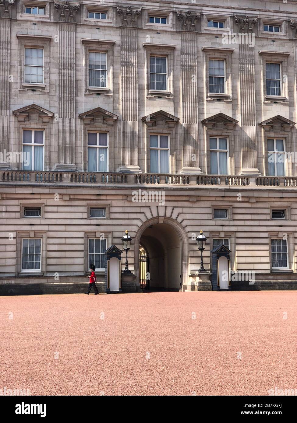 London, UK - May 12, 2019: Sentry of the Grenadier Guards posted ...