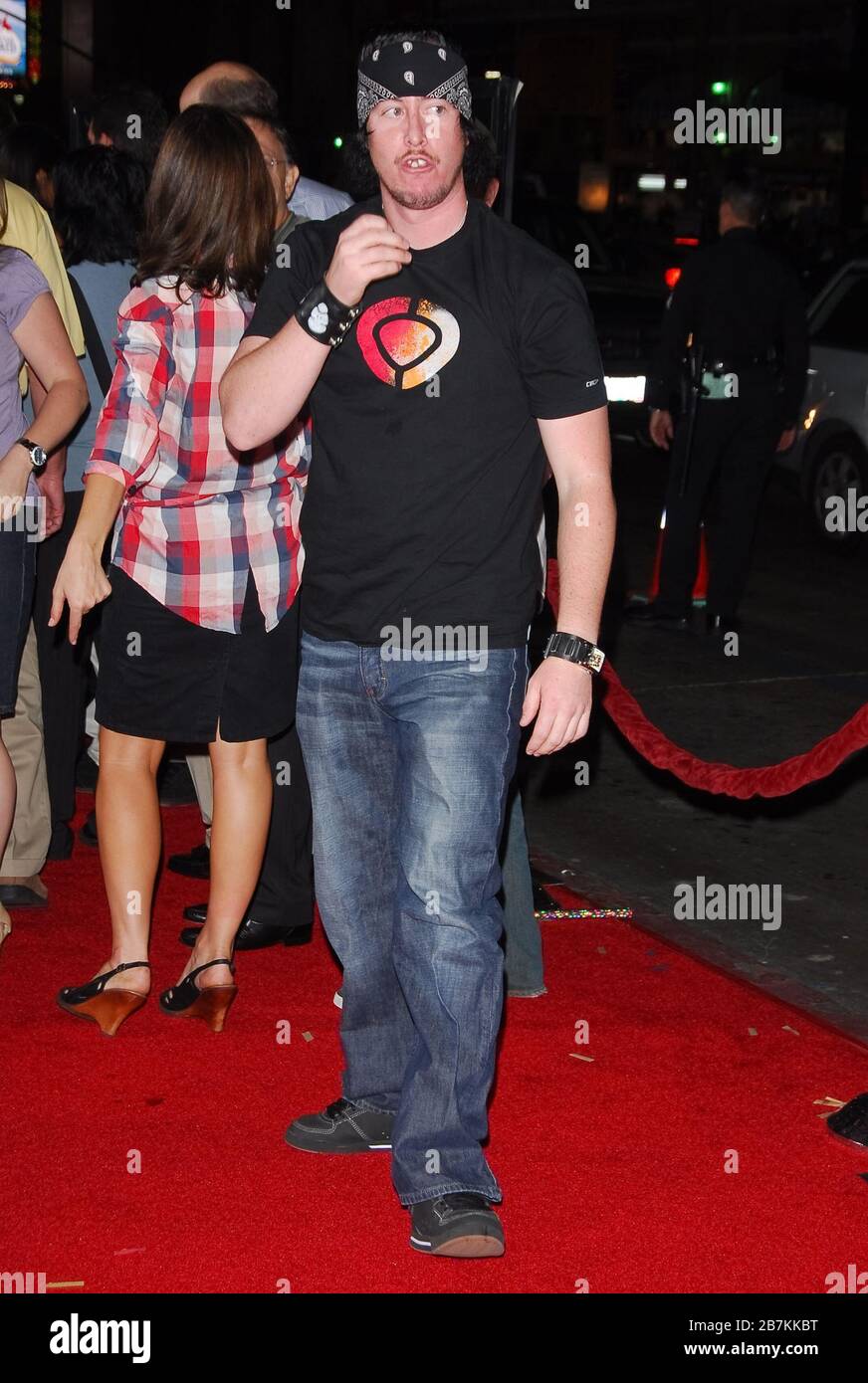Ehren McGhehey at the World Premiere of "Jackass Number Two" held at ...
