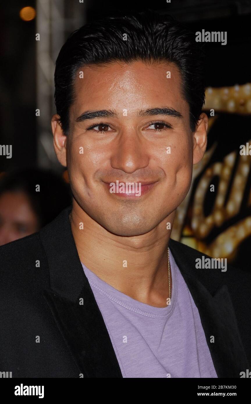 Mario Lopez at the "Fame" Los Angeles Premiere held at the Pacific ...