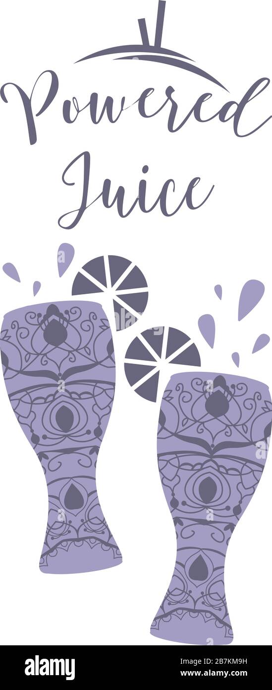 Unique shape glass, with mandala elegant art design. Vector Stock ...