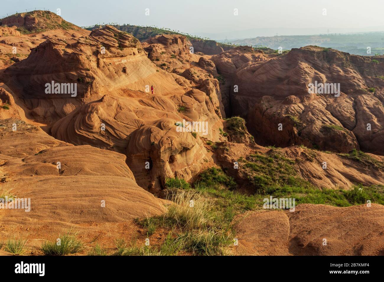 --FILE--Astonishing Danxia landform, which is consist of a red bed ...