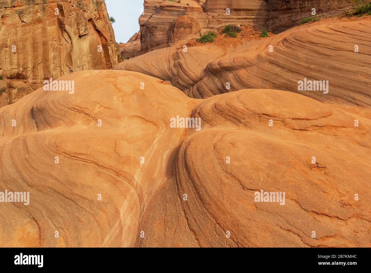 --FILE--Astonishing Danxia landform, which is consist of a red bed ...