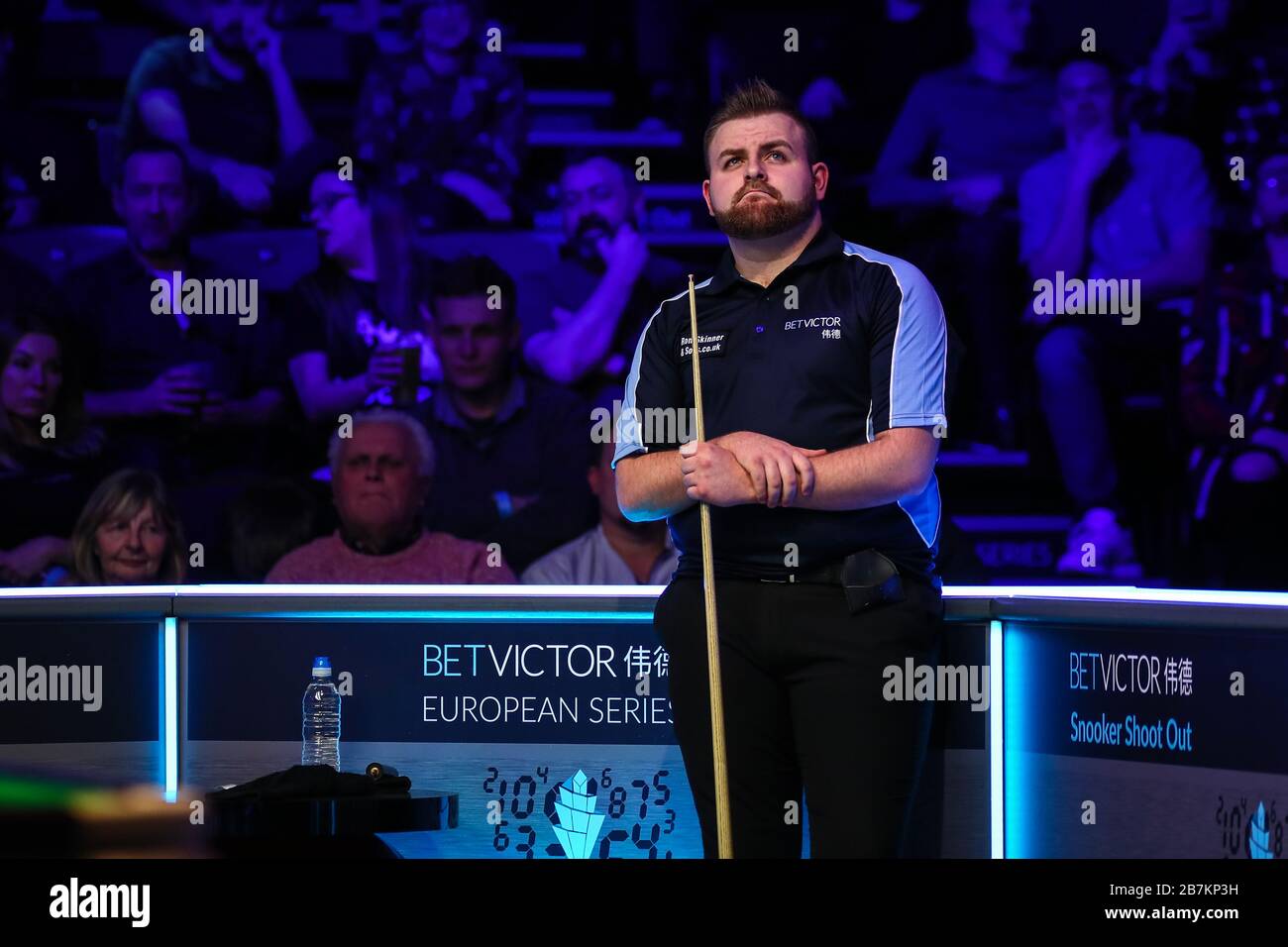 Jackson Page of Wales considers a shot to Barry Hawkins of England at ...