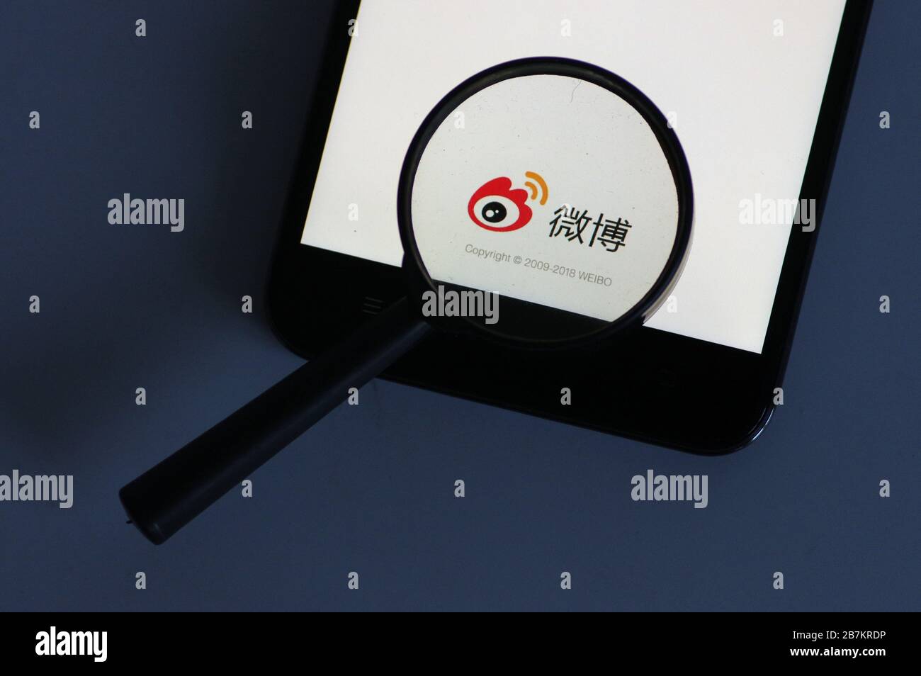 Creative photo: The logo of Sina Weibo, a Chinese microblogging (weibo) website similar to ...
