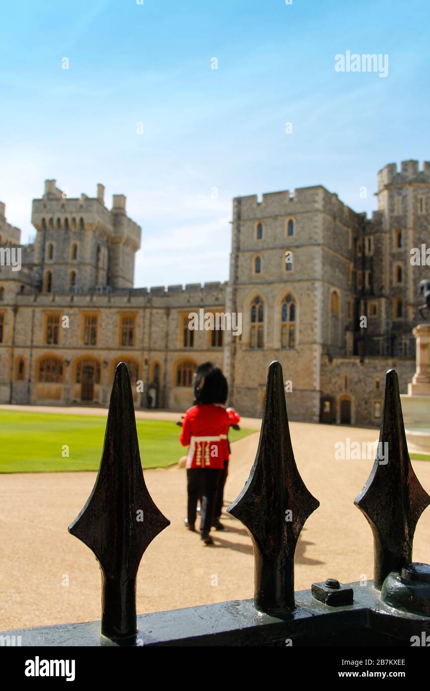 Windsor castle exterior norman gate hi-res stock photography and images ...