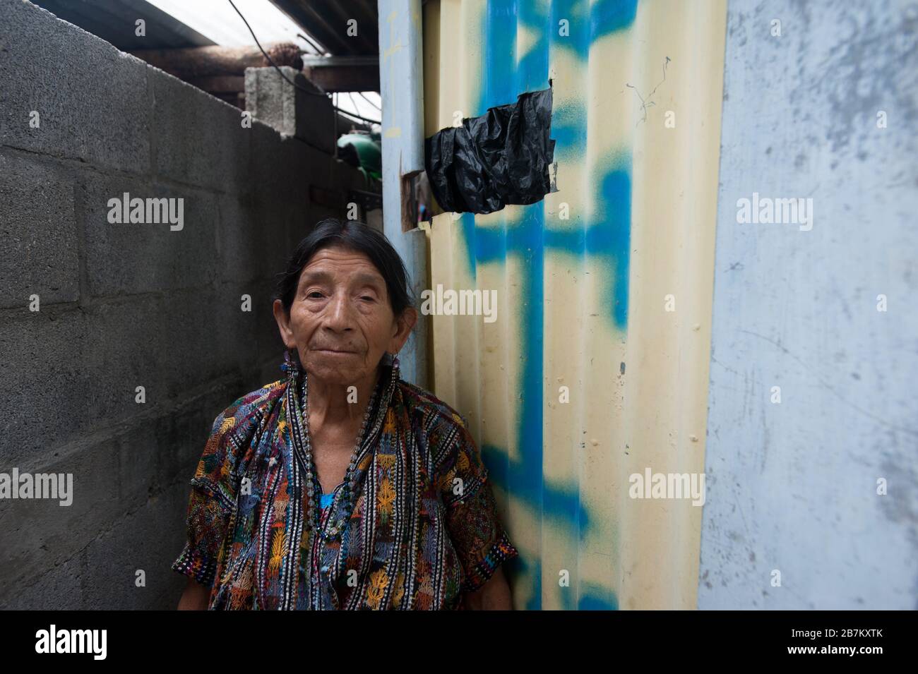 A maya indigenous woman in San Jorge La Laguna, Solola, Guatemala Stock ...