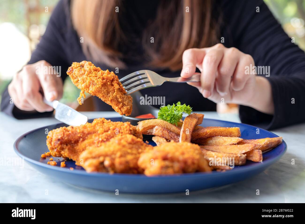 Chicken female fork hi-res stock photography and images - Alamy