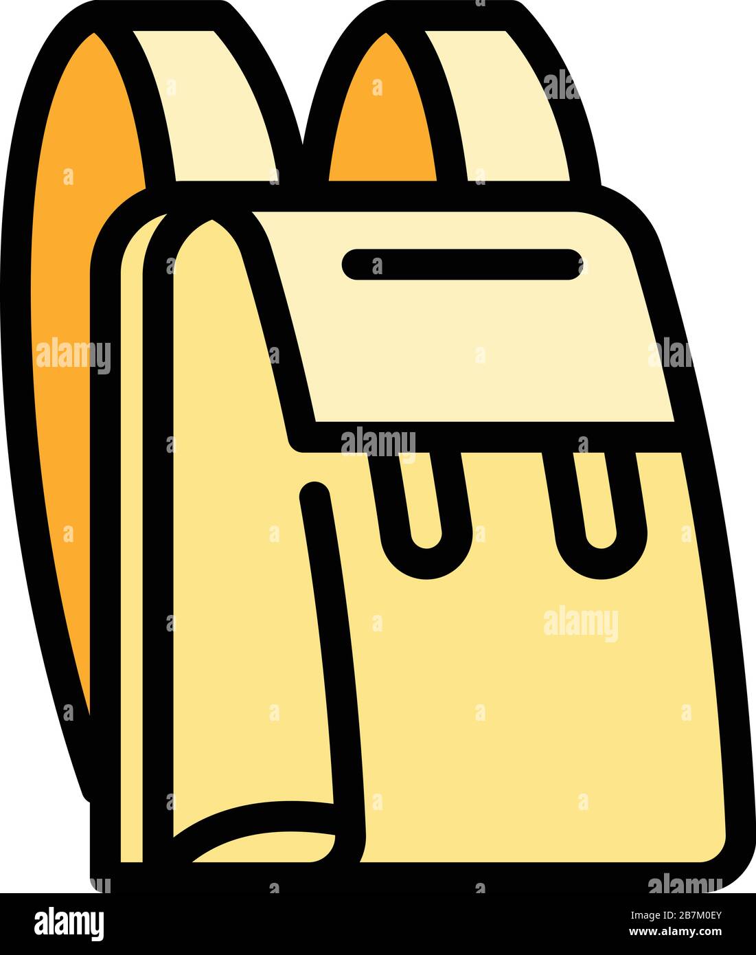 Backpack bag icon. Outline backpack bag vector icon for web design ...