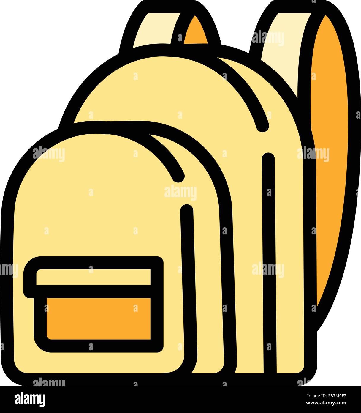Sport backpack icon. Outline sport backpack vector icon for web design ...