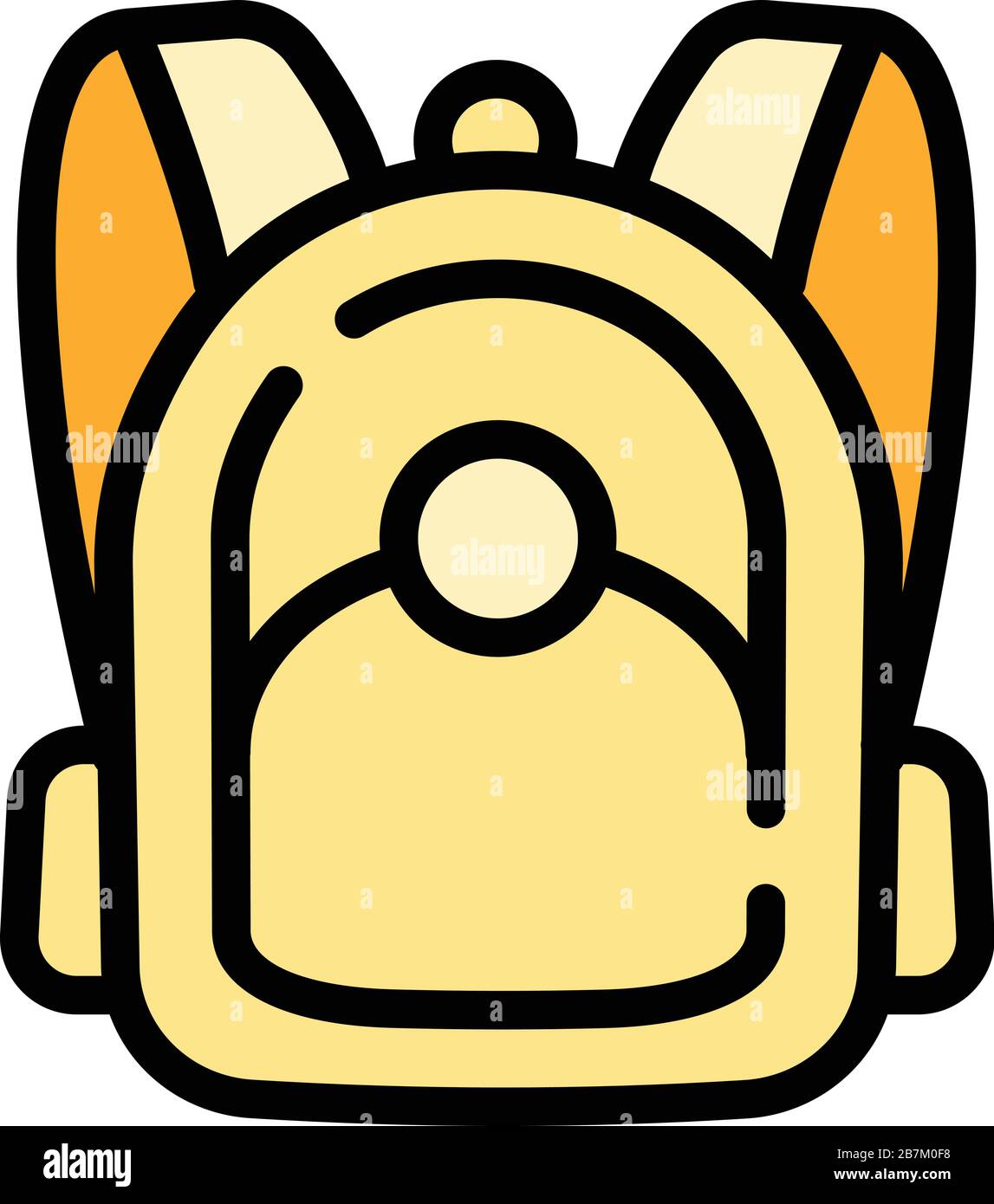 Fashion backpack icon. Outline fashion backpack vector icon for web ...