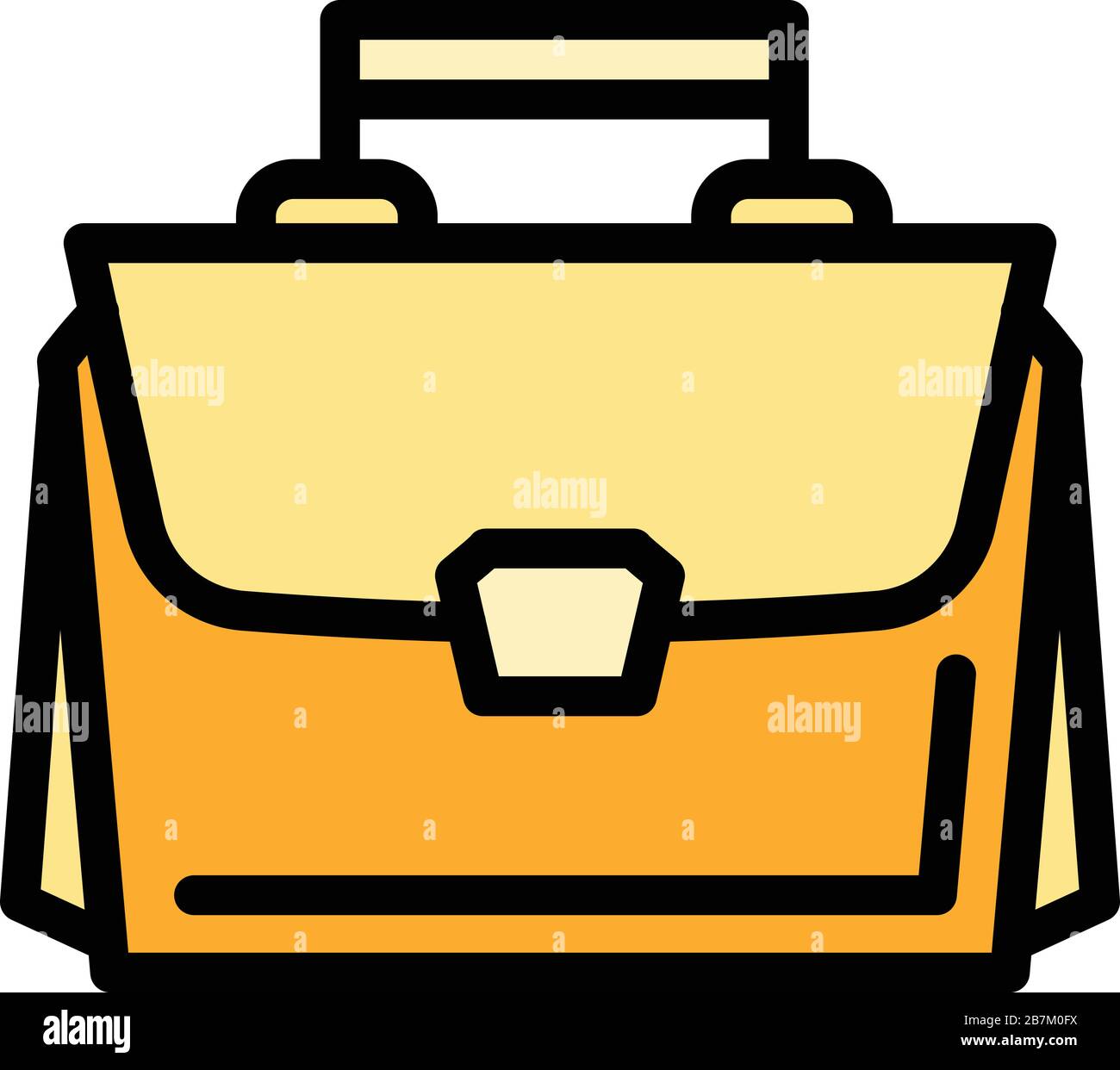 Leather bag icon. Outline leather bag vector icon for web design ...