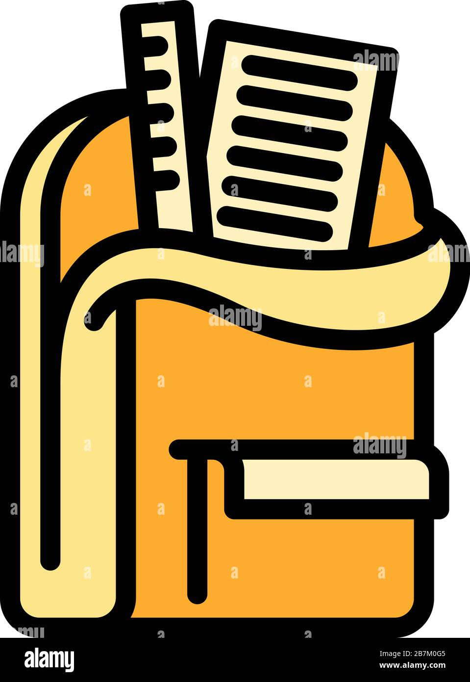 Student backpack icon. Outline student backpack vector icon for web ...