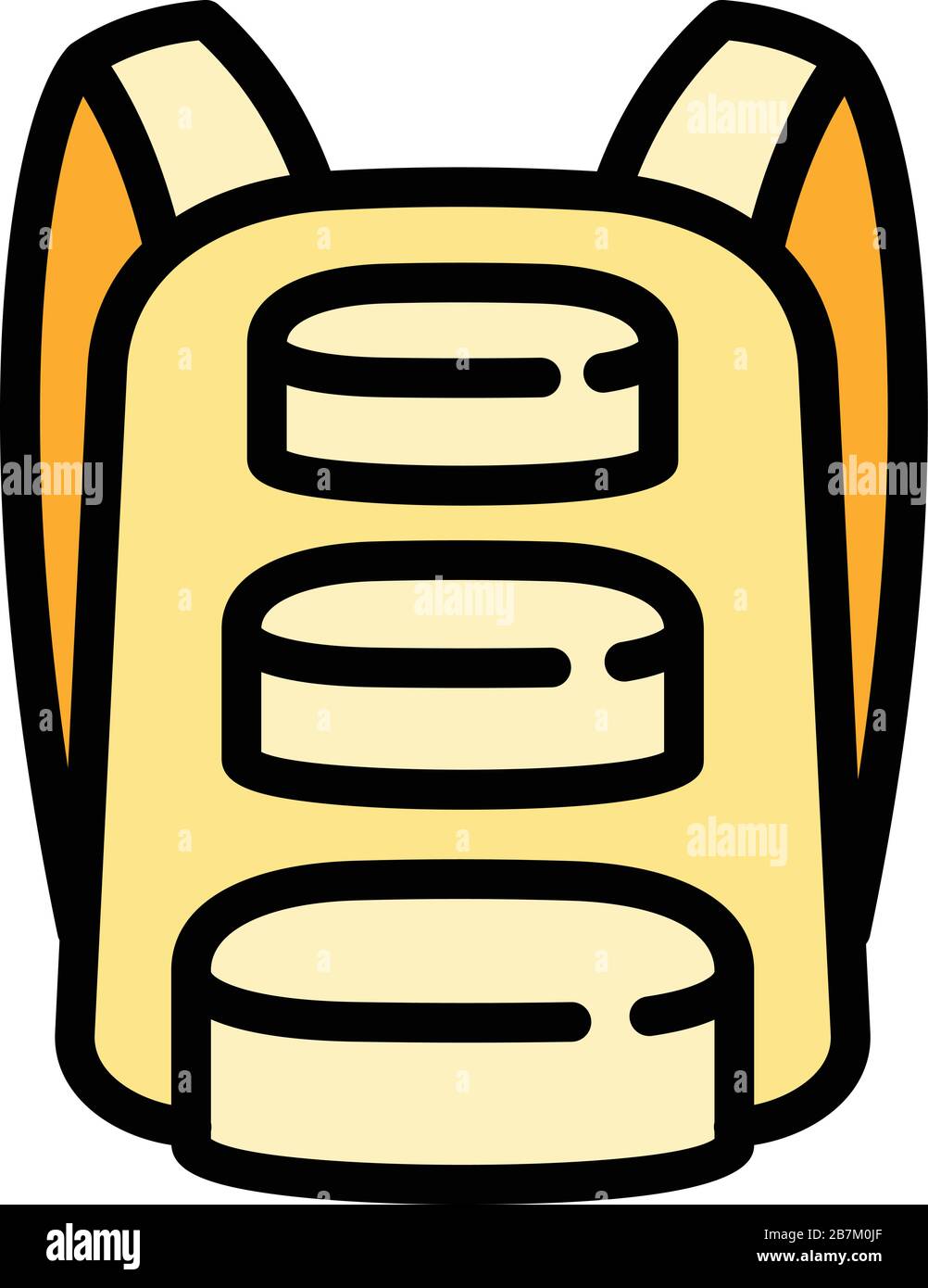 Modern backpack icon. Outline modern backpack vector icon for web ...