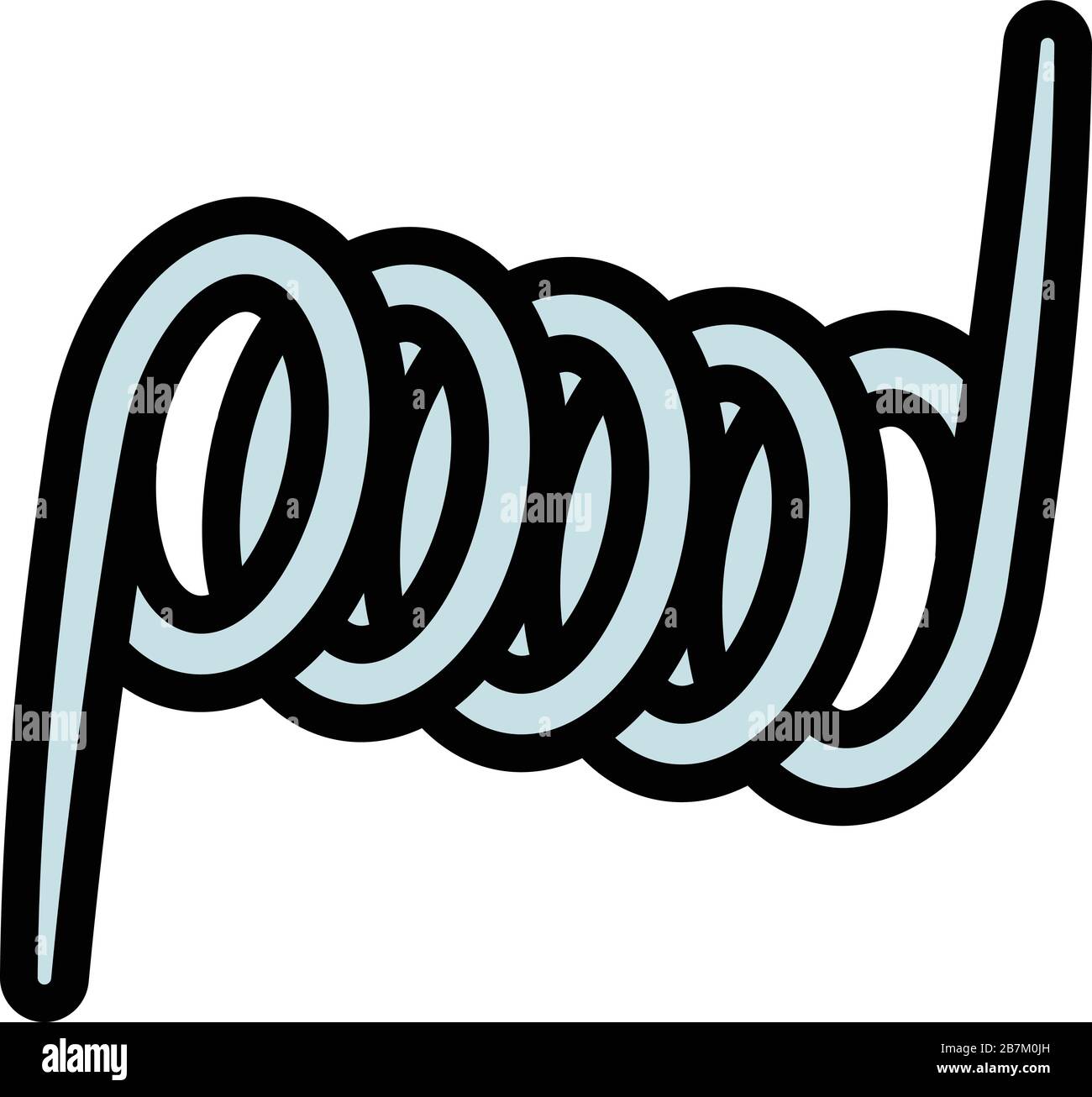 Steel coil icon. Outline steel coil vector icon for web design isolated ...