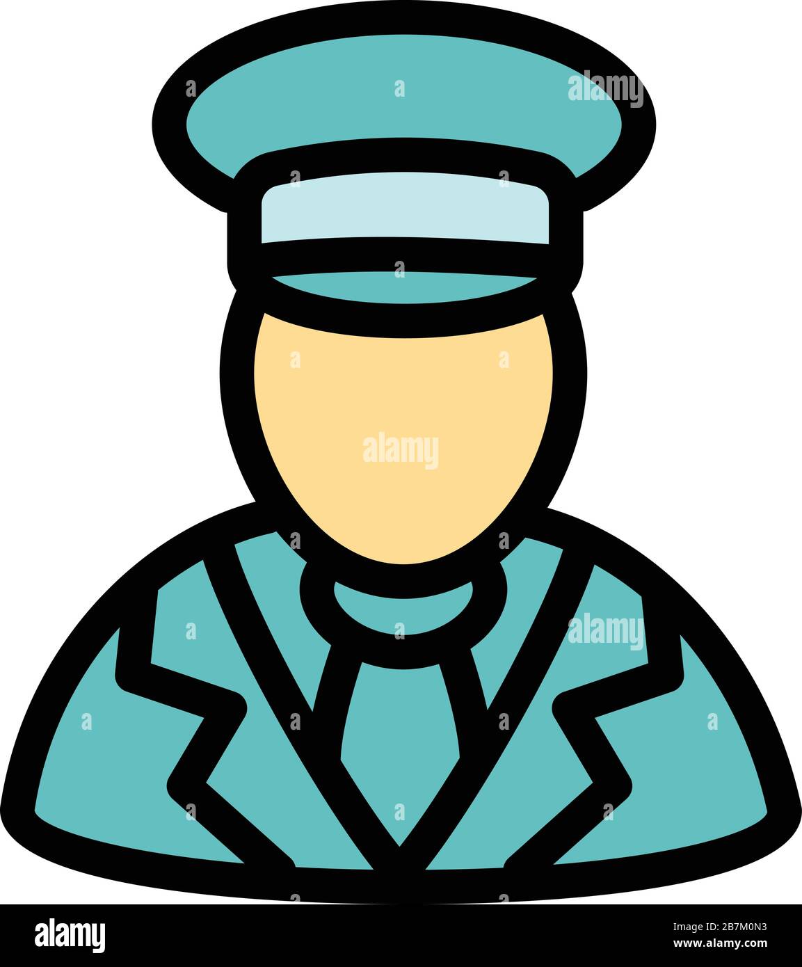 Valet avatar icon. Outline valet avatar vector icon for web design ...