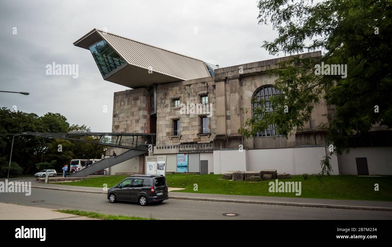 Nuremberg 2019. Entrance to the Documentation Center Nazi Party Rally ...