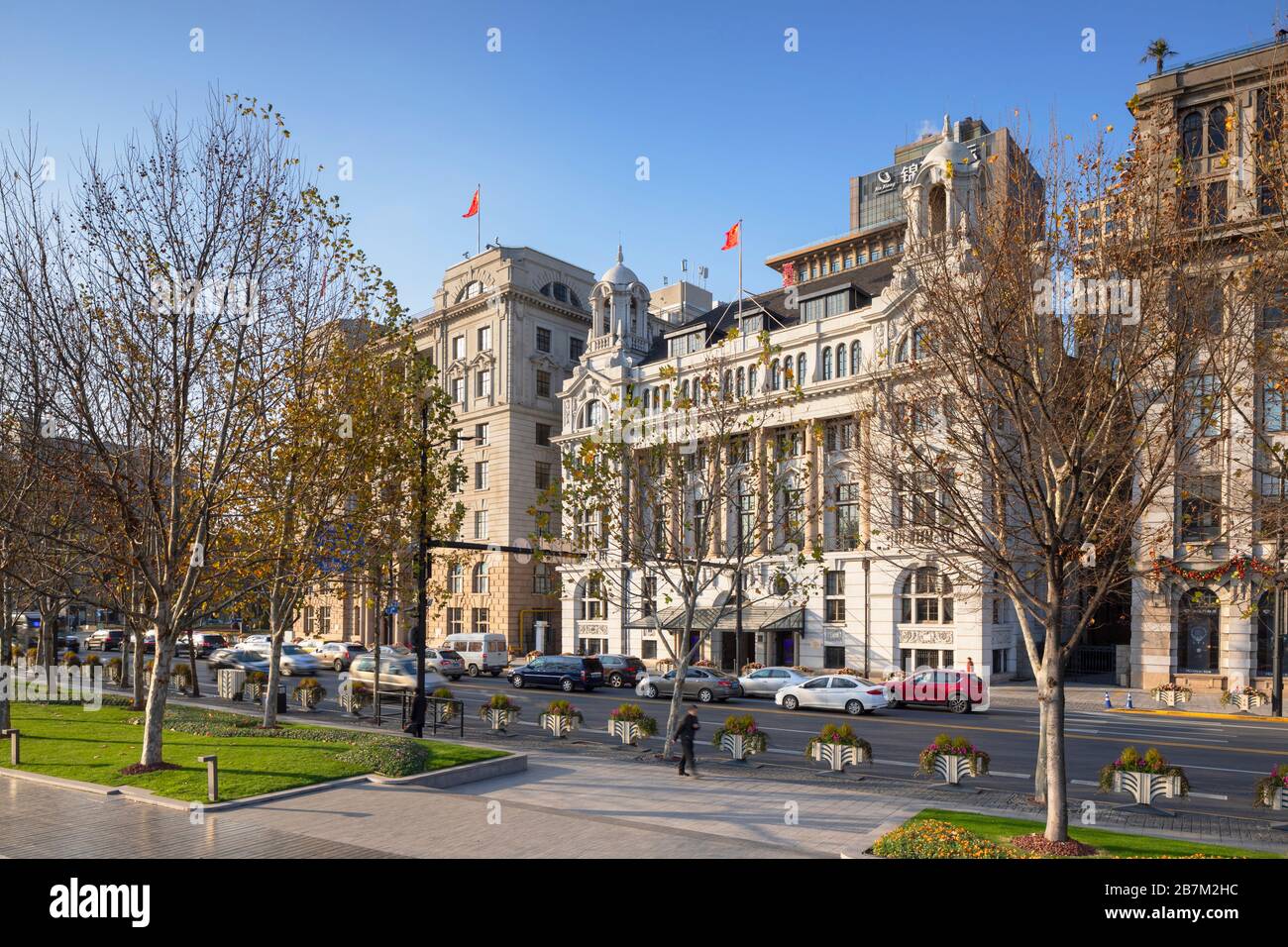 Asia Building and Shanghai Club Building on the Bund, Shanghai, China ...