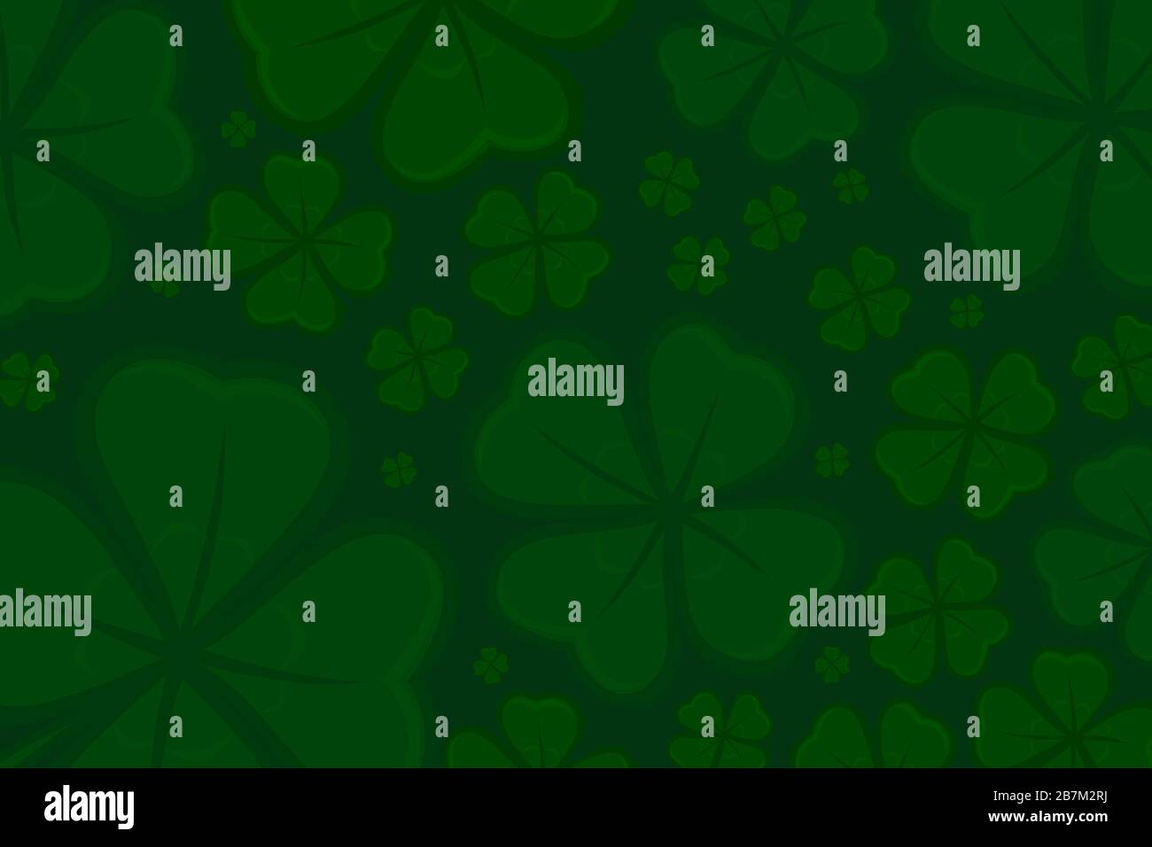 Cartoon abstract clover background in green collor Stock Photo - Alamy