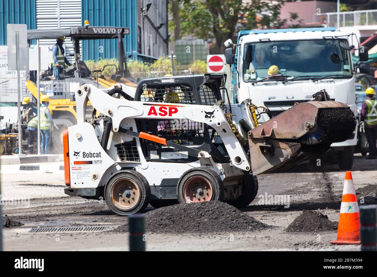 Bitumen road construction hi-res stock photography and images - Alamy