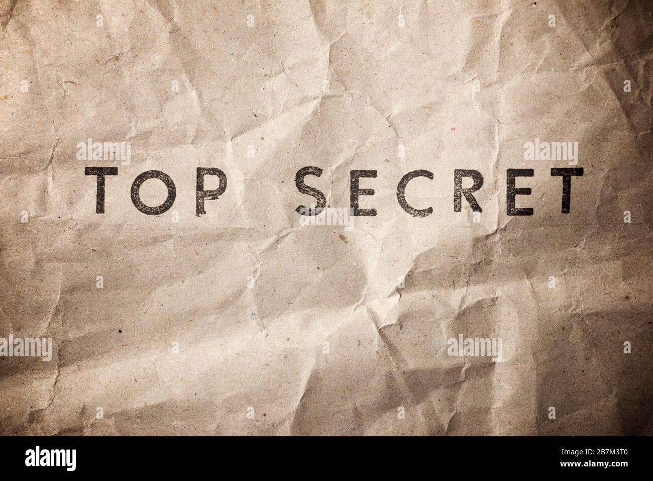 Top secret sentence on a brown paper Stock Photo - Alamy