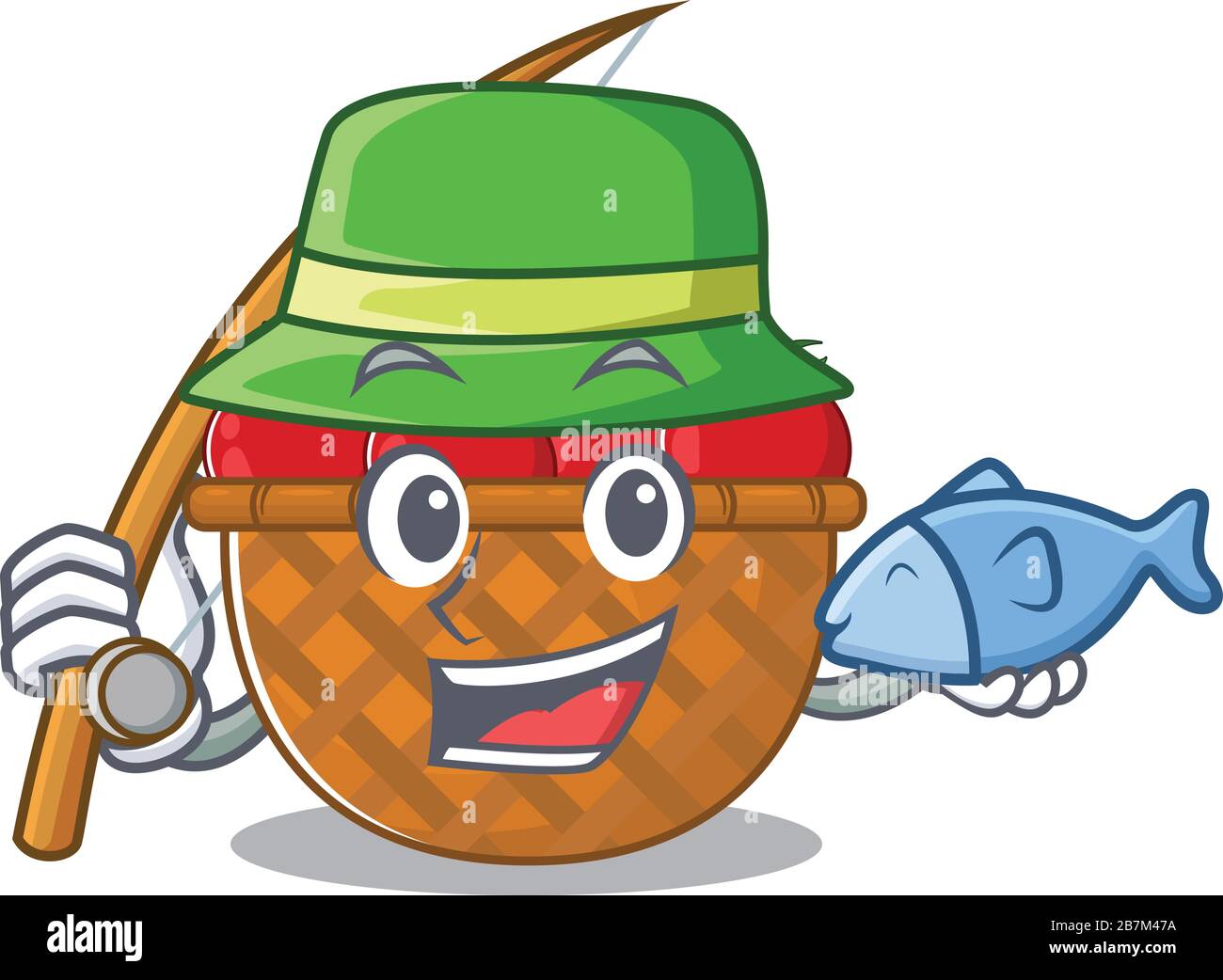 Cute tomato basket cartoon Cut Out Stock Images & Pictures - Alamy