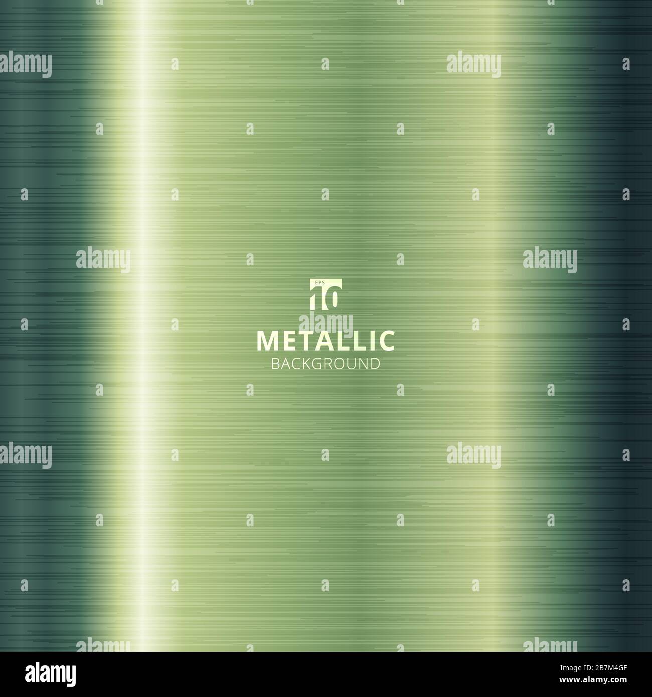 Green metallic metal polished background and texture. Vector ...
