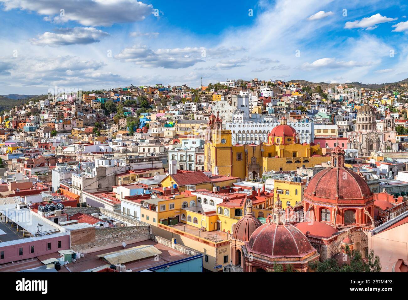 Panoramic view of Guanajuato, Mexico. UNESCO World Heritage Site Stock ...