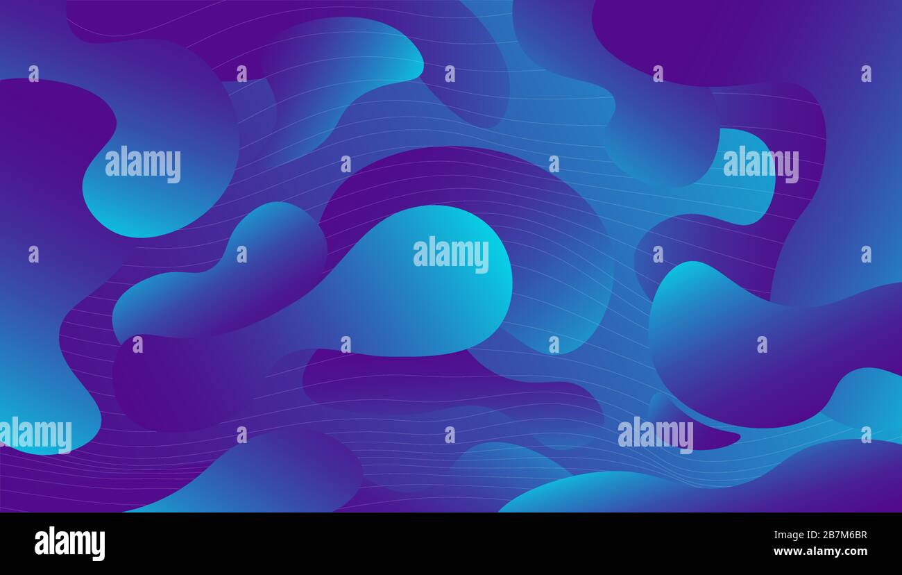 Gradient blue water drop wave colorful background with curve shape and ...