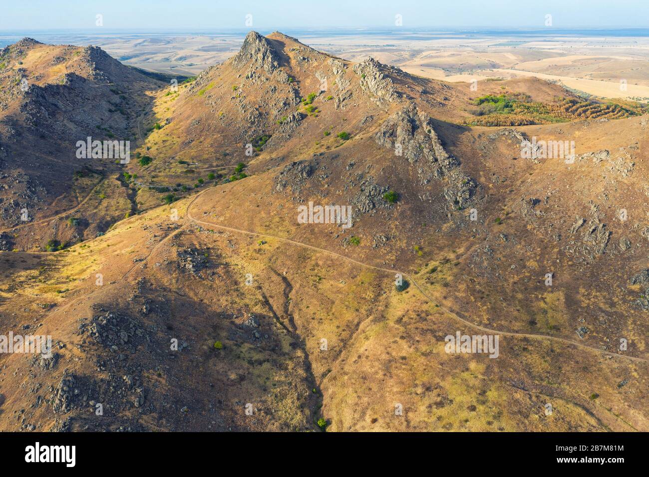 Drone view mountain trail hi-res stock photography and images - Alamy
