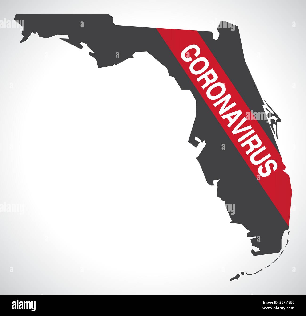 Florida map coronavirus hi-res stock photography and images - Alamy