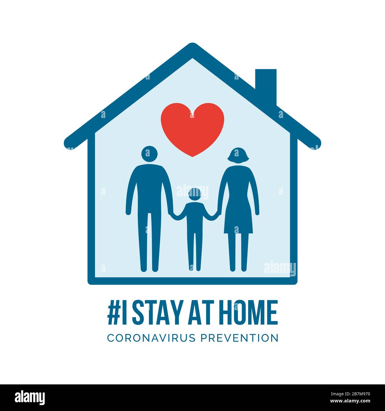I stay at home awareness social media campaign and coronavirus ...