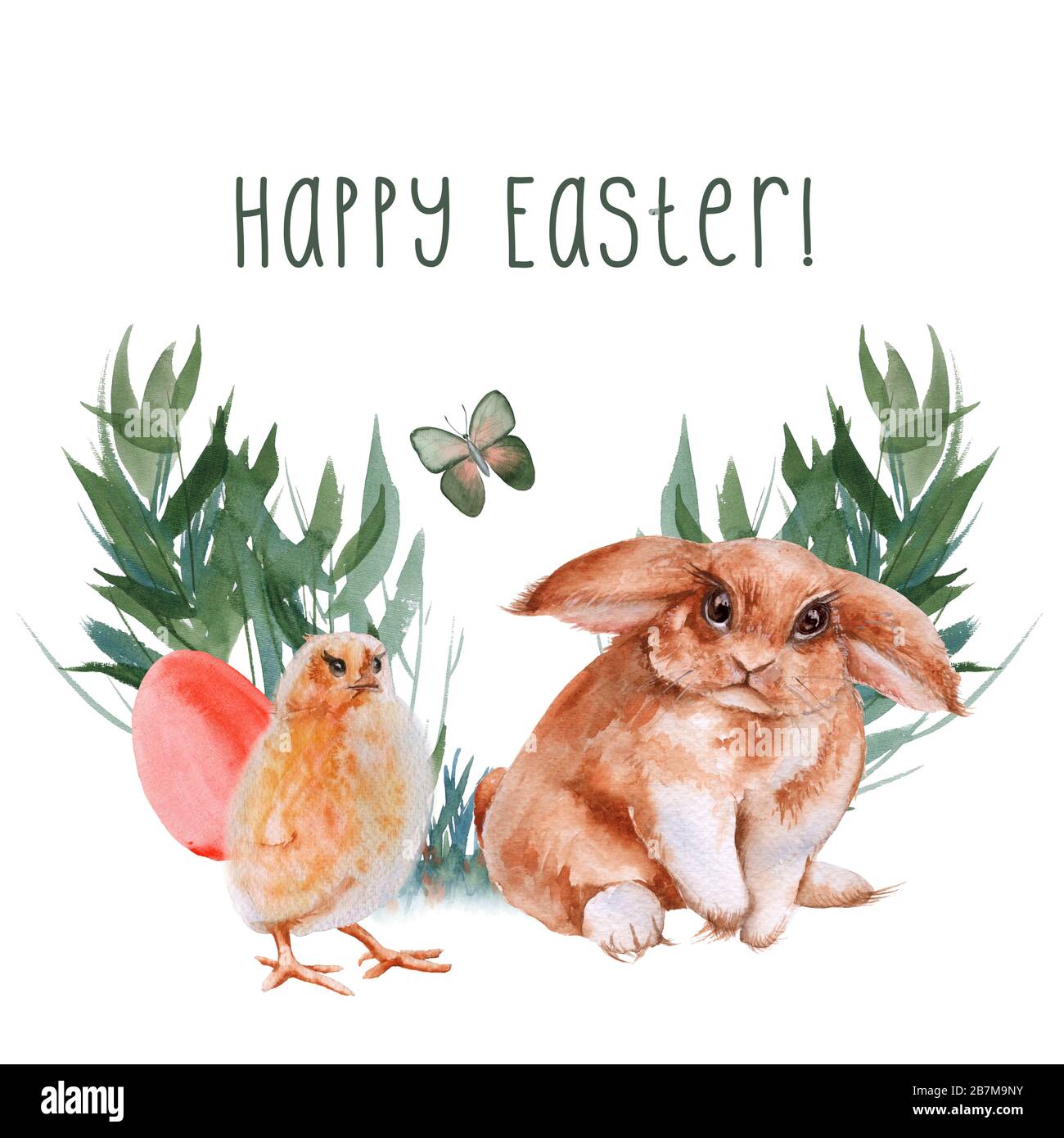 Easter characters. Isolated on a white background Stock Photo - Alamy
