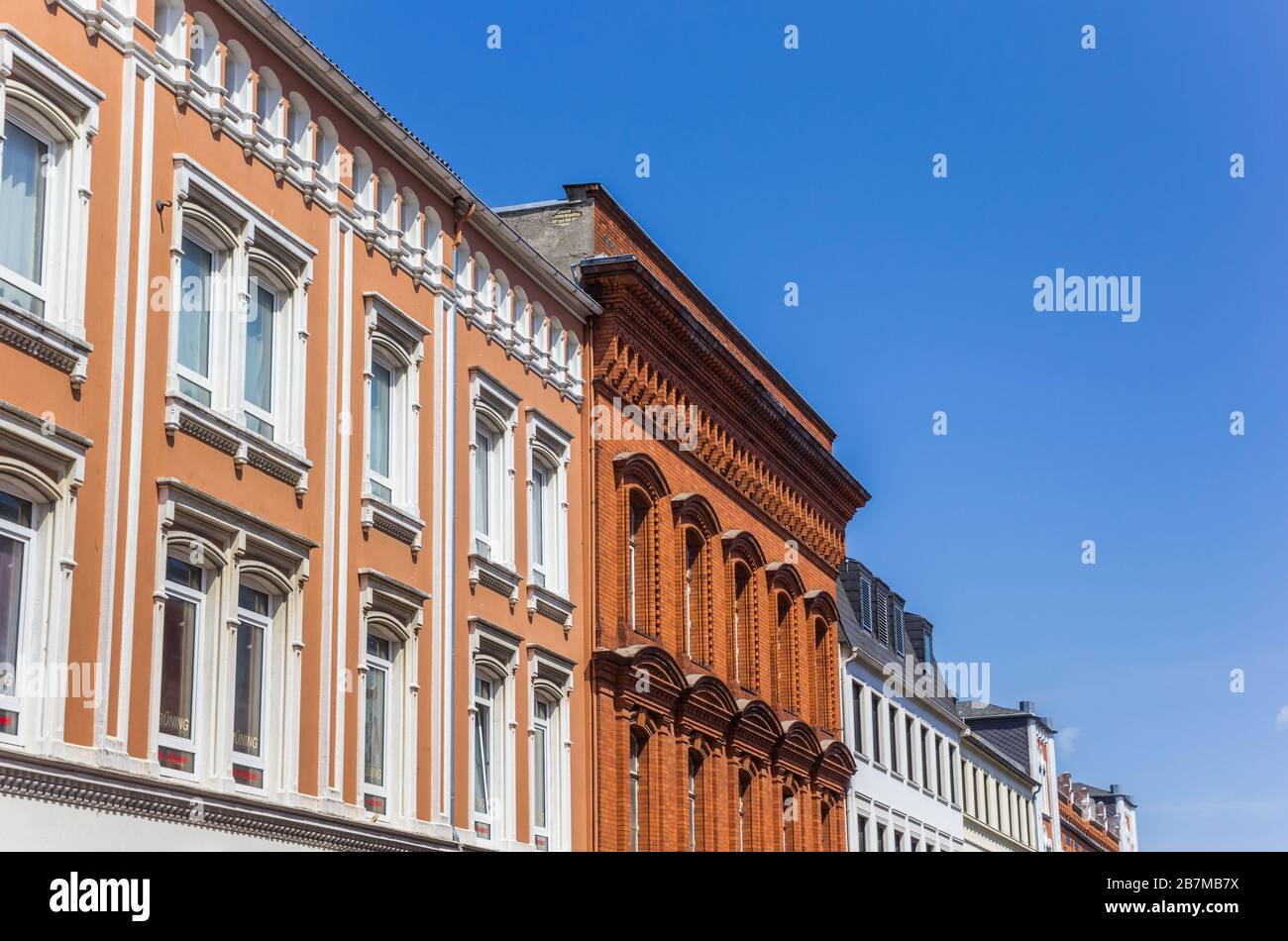 Red brick building in the historic city Flensburg, Germany Stock Photo ...